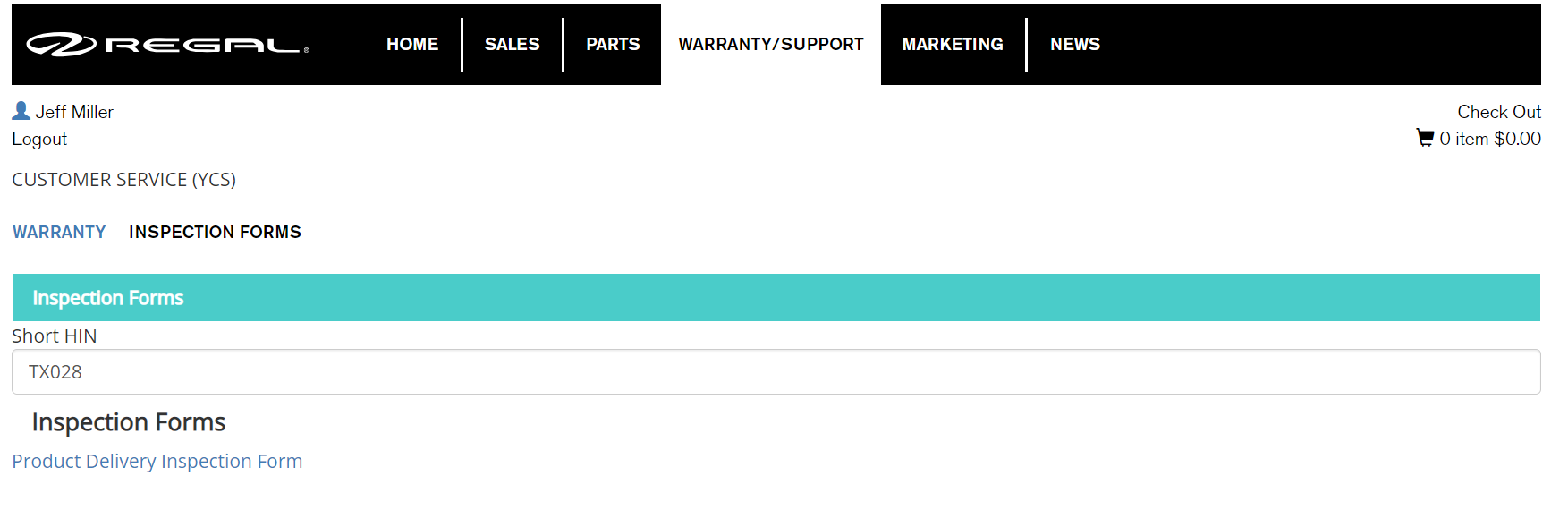 Pre- Delivery Inspection Form Process – Regal Dealer Support